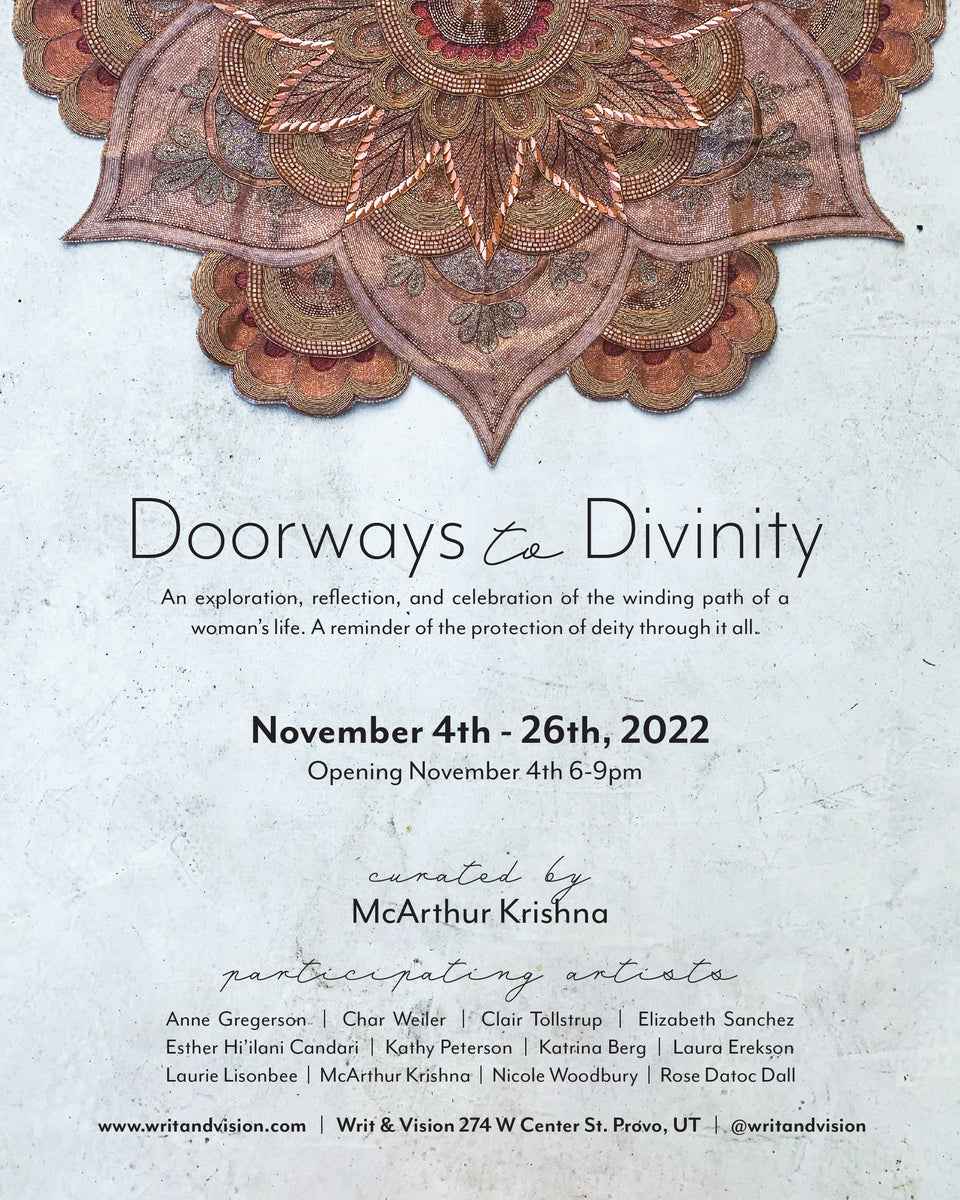 doorways to divinity art show at writ & vision with mcarthur krishna ...