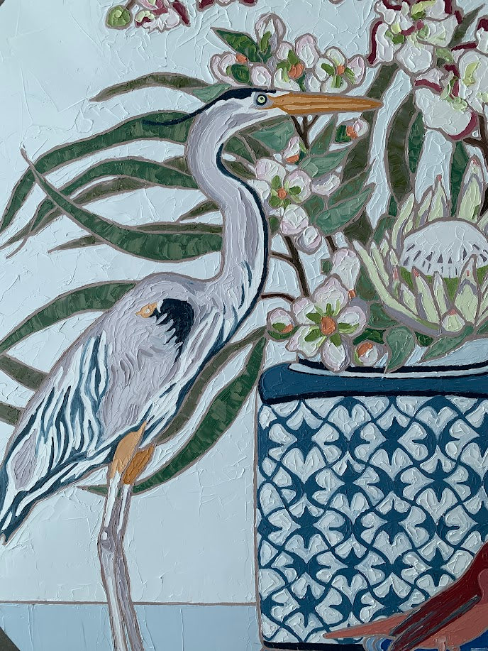 que sera sera 22" original oil floral – katrina berg fine art